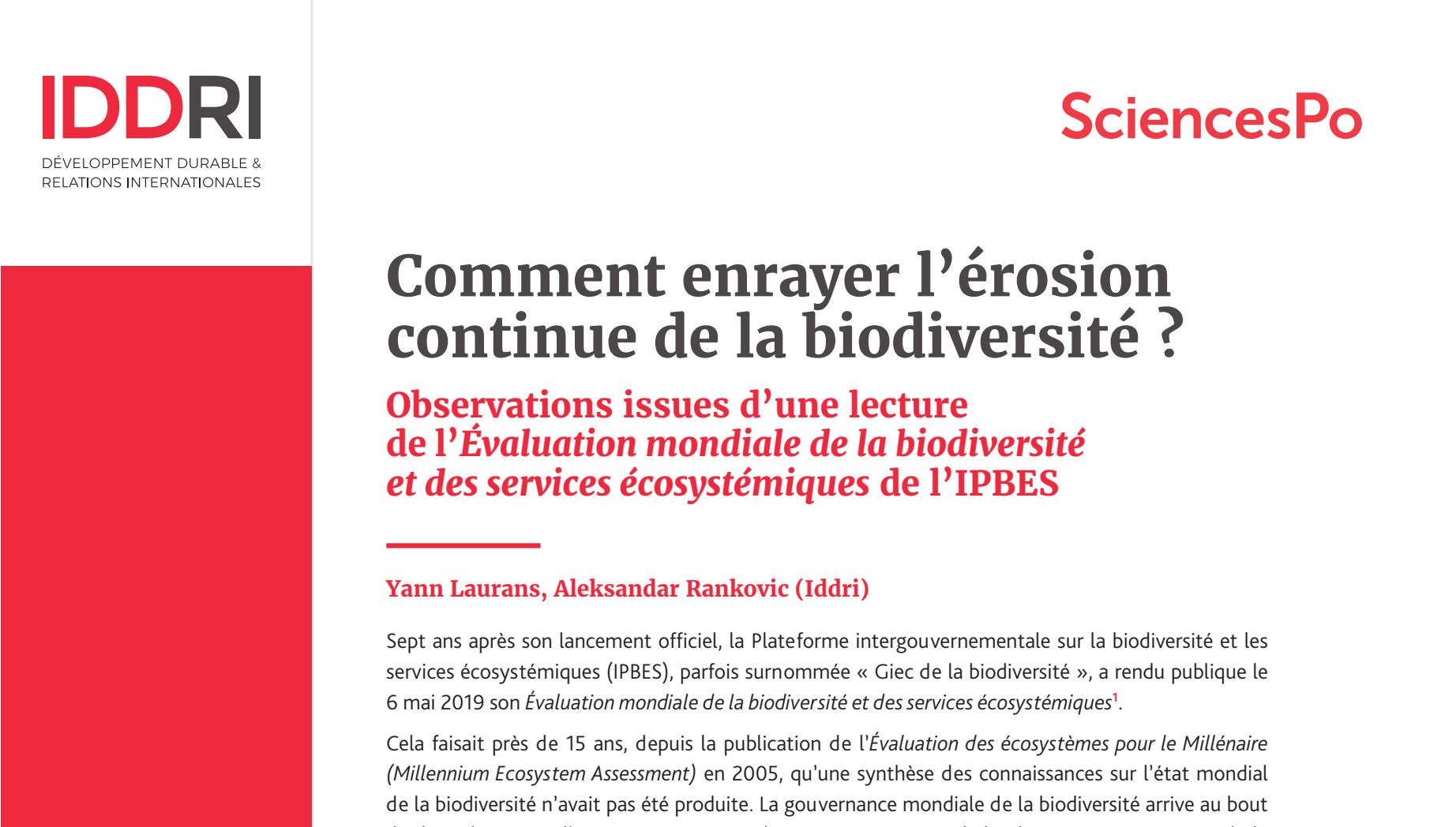 Comment enrayer l’érosion continue de la biodiversité ? - Blogothèque ...